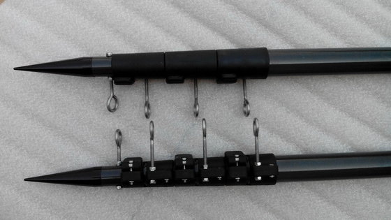 15 ft carbon fiber outrigger poles matches RUPP rigger mount / retractable