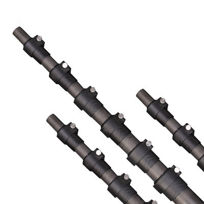12m fiberglass telescopic carbon fiber cleaning pole