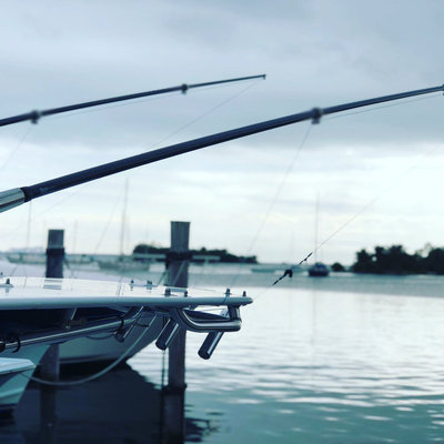 15ft 17ft 18ft 22ft Carbon Fiber Outriggers Extendable Telescopic Pole For Boat