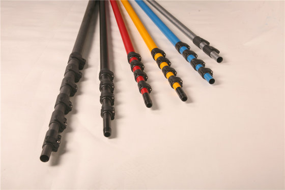 20 ft window cleaning carbon fiber telescopic pole with euro thread tip