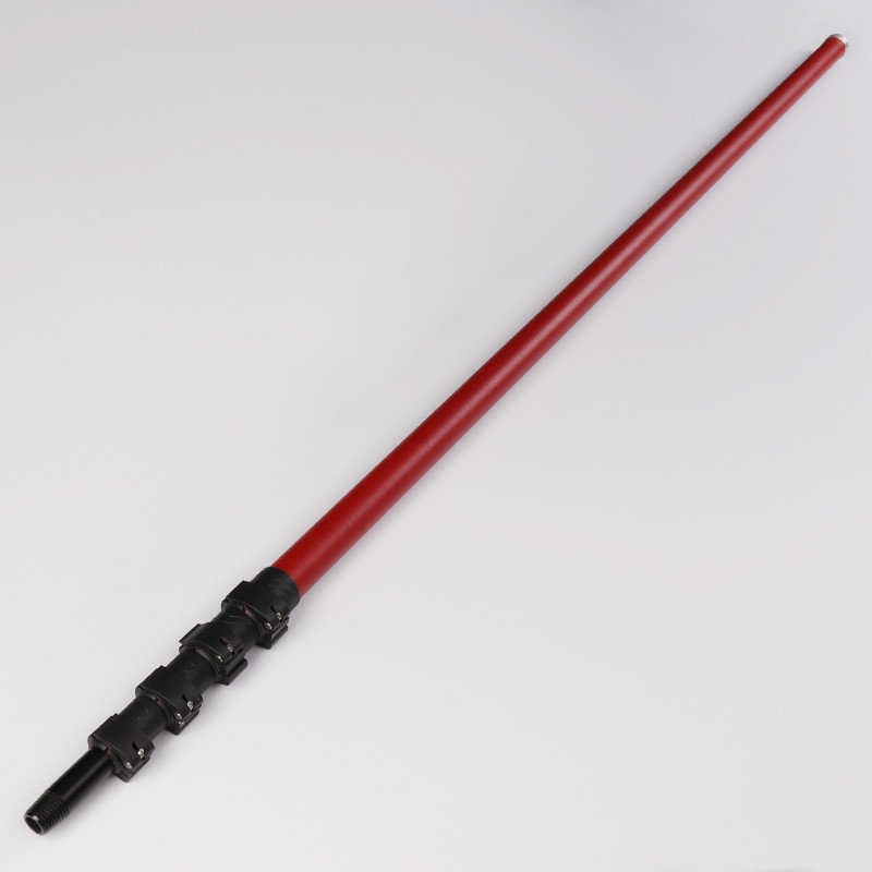 High Rigidity 20ft Extendable Carbon Fibre Window Cleaning Poles Sliver Color
