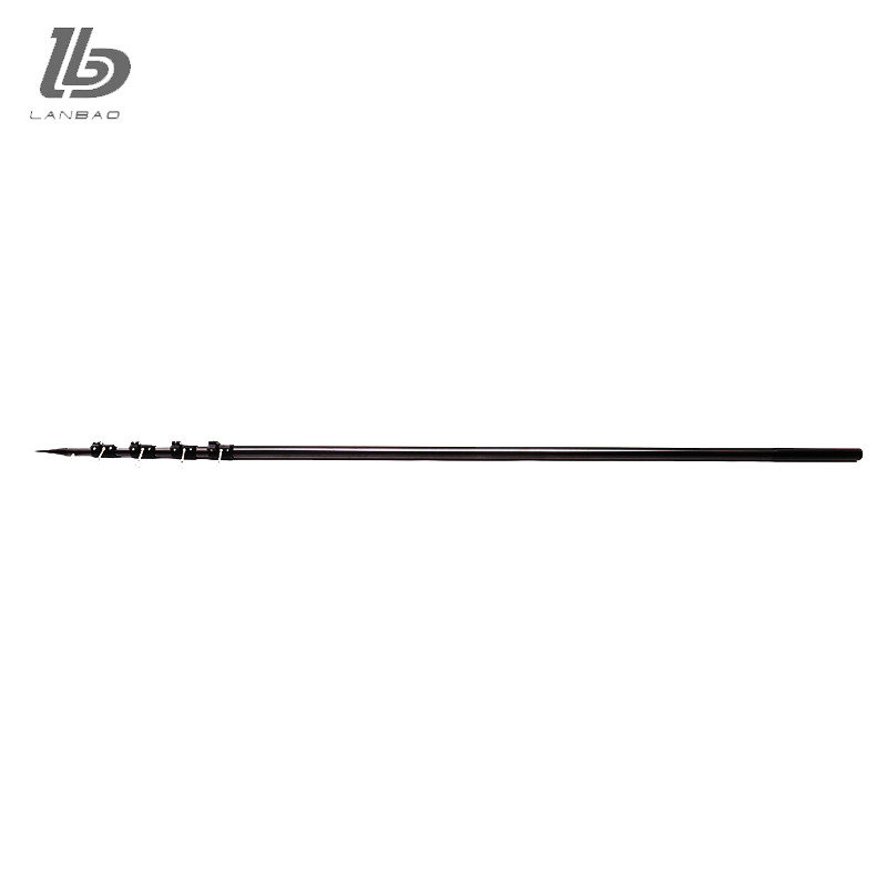 Retractable Black Carbon Fiber Outrigger Poles For Sport Fishing Yacht 24 Feet
