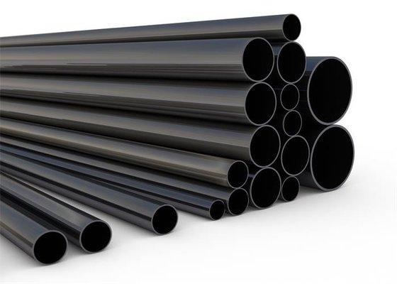 35mm Black Steel Tube , Black Steel Gas Pipe Hot Rolled Technique