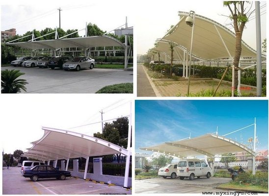 High Safety Metal Car Canopy Tents Tensile Structure For Car / Bus Parking