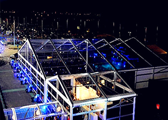Outdoor Tranparent Clear Top Tent With Inner Decorations For Wedding Party