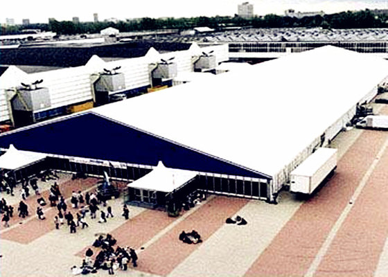 Glass Wall Big Outside Tents For Parties Sun Shade Canopy PVC Fabric 12M