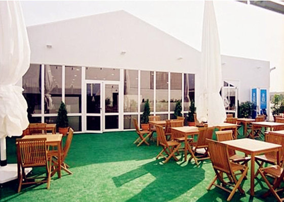 Glass Wall Big Outside Tents For Parties Sun Shade Canopy PVC Fabric 12M