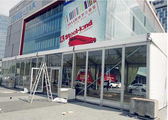 Aluminum Tent Sport Event Tents PVC Fabric  Glass Wall Glass Door Tent
