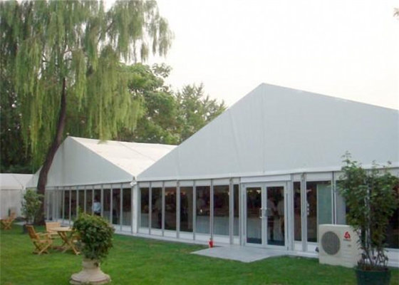 High Peak Top White Party Marquee , Temporary Fabric Structures For Activities