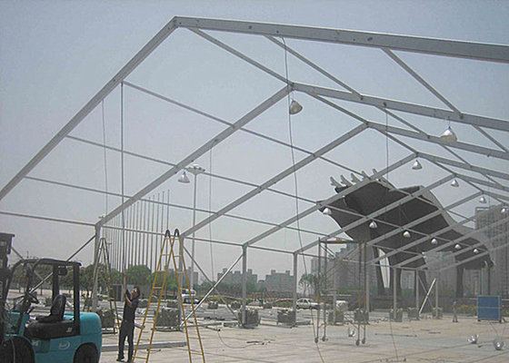 ABS Solid Wall 6M Outdoor Warehouse Tents , Steel Frame Temporary Storage Structures