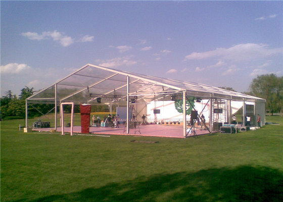 Transprent Clear Wedding Tent , Clear Span Fabric Structures For Events