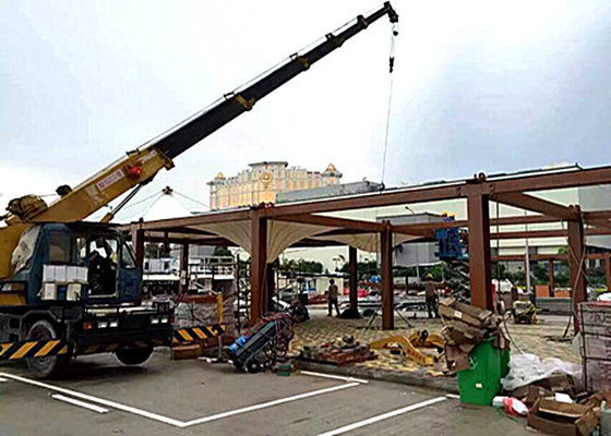 PVDF UV Protection Outdoor Car Parking Tent Car Canopy Tents Tensile Membrane Structure