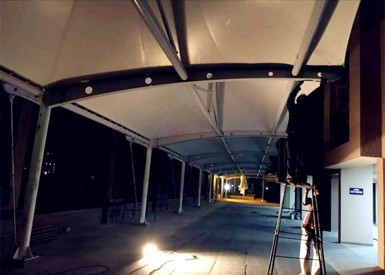 India Project Membrane Structure Car Canopy Tents Waterproof Car Parking Shed