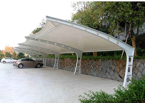Double Side Tensile Car Parking Structure Fabric Tent For Outdoor Park