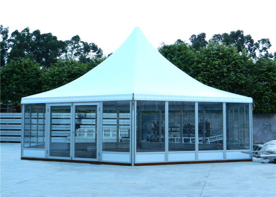 Luxury Hexagonal Outdoor Event Tents With Glass Wall for Trade Shows