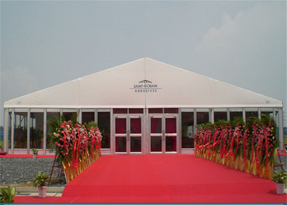 Strong White Wedding Tent For Rent For Parties With Roof Linings / Curtains