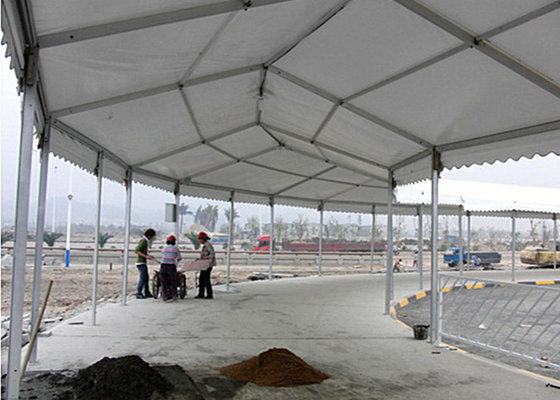 Pass Way Stretch Marquee Tents , Temporary Shade Structures Aluminum Frame
