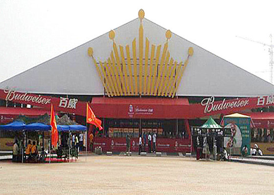 Red And White Marquee Tents , Large Trade Show Canopy Tents For Exhibition