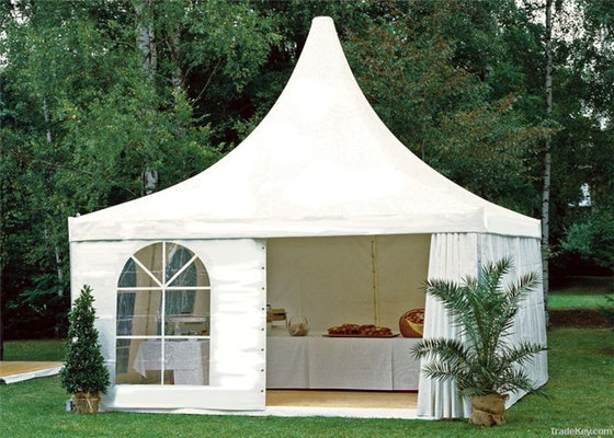 Pagoda Shape High Peak Tents , Garden Party Shelter Clear Windows