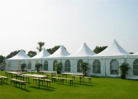Luxury Outdoor Event Tents Pagoda Shape With PVC Clear Walls for Festival