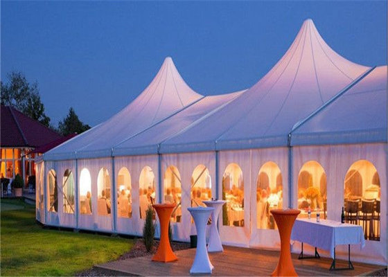 Marquee Aluminum Wedding Tents Cover Double PVC Waterproof Flame Redartant UV - Resistant