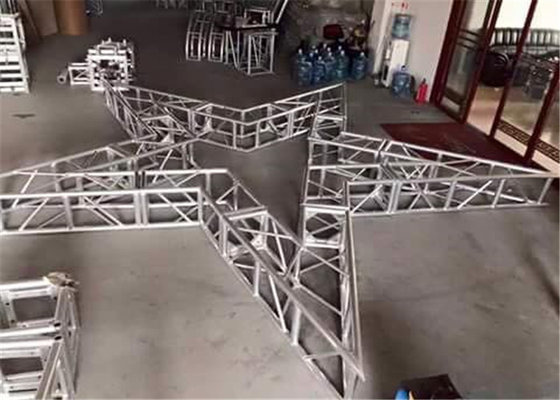 Used Portable Silvery And Black Aluminum Stage Truss For Outdoor Events / Concert Performance