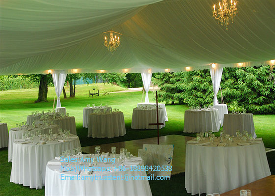 High Class Outdoor Exhibition Tents , Aluminum Frame Marquee Tent With Decoration
