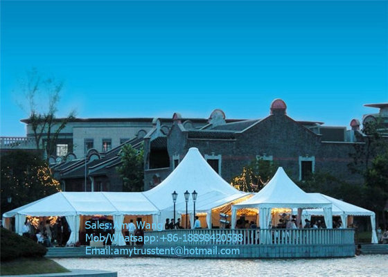 High Peak Cumtomized Aluminum Multi side Outdoor Sports Tents With Colorful PVC Roof Cover