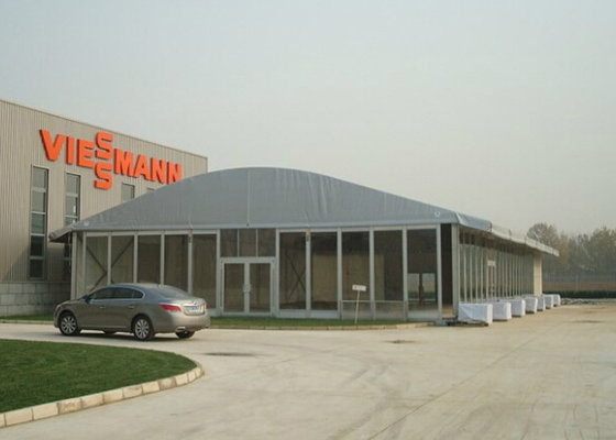 Wedding Ceremony Tent Arch Shape Marquee Canopy 15M X 20M  With ASB Solide Wall And Glass Wall