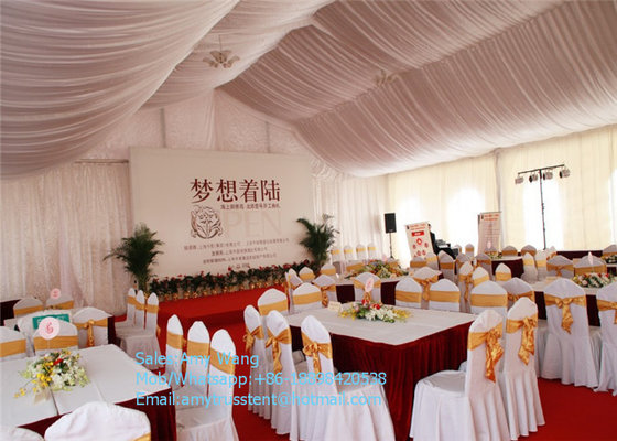 20x50m Double Storey Tent with ABS  Glass Wall for Luxury Festival , Outdoor Wedding Tents