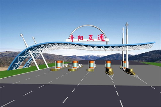 PVDF Tensile Membrane Structure Gymnasium Stadium Canopy Roofing With Custom Color