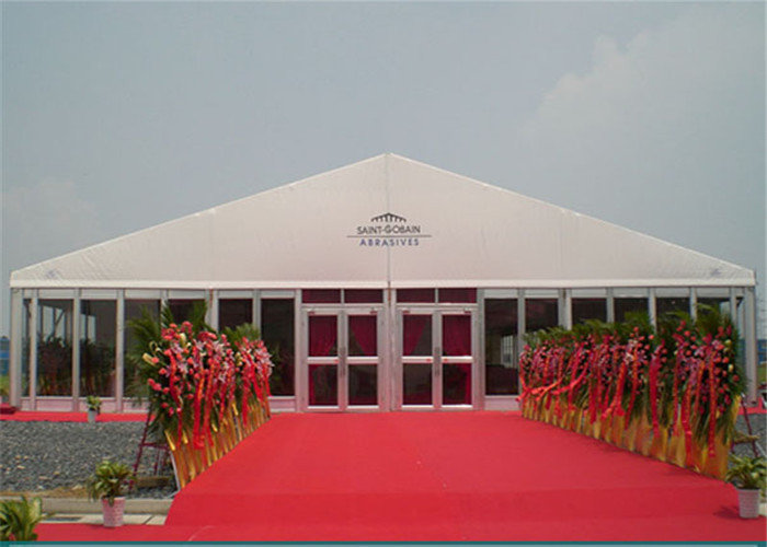 Glass Wall A Frame Wedding Party Tents , Aluminum White Tents For Parties