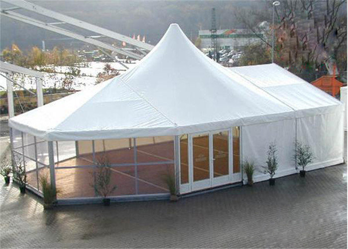 Heavy Duty White Marquee Tents , Outdoor Event Shelter Fabric Structures