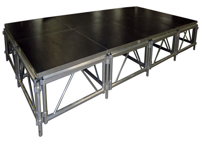 Aluminium Frame Plywood Board Portable Mobile Stage Truss , Outdoor Concert Stage