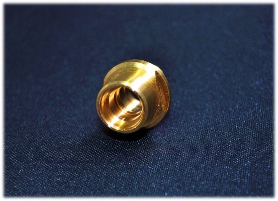 Non Standard Gold Plated Copper Turned Parts , CNC Machining Part
