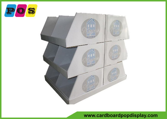 Double Sided Cardboard Pallet Display Glossy Lamination For Homeware PA016