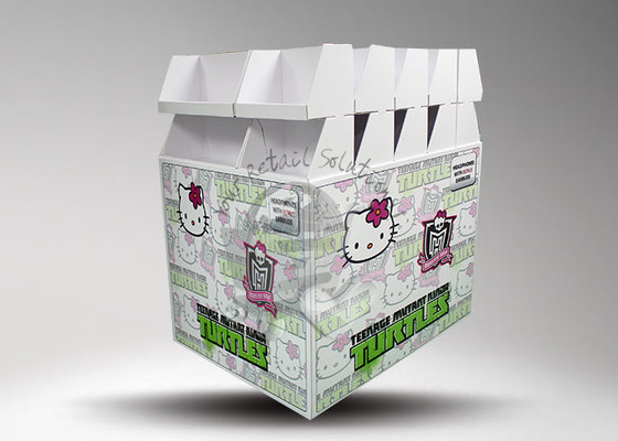 Advertising cardboard heavy duty pallet display combinnes counter display supplier