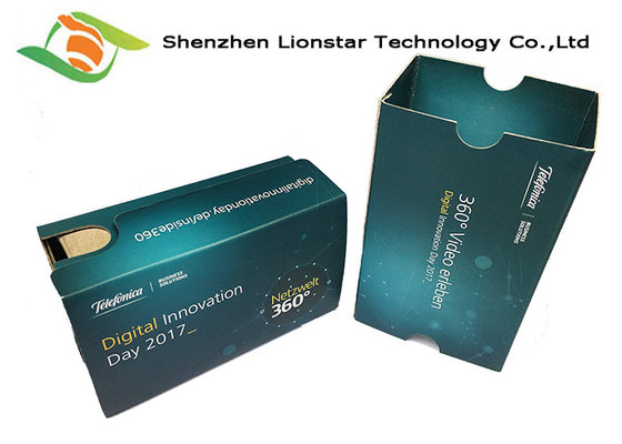 Smartphone Virtual Reality Cardboard 3d Viewer As Promotional Gifts / 37mm Biconvex Lens