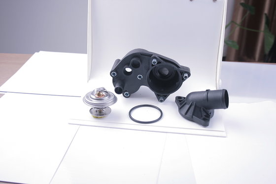 Coolant Outlet Flange Thermostat Housing Assembly WITH ONE CLIP ON TEMPRATRUE PORT 2L2Z-8592-AA for FORD