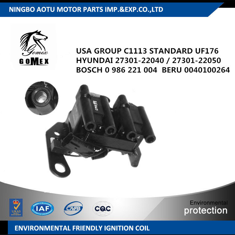 12V Car Ignition Coil Replacement For HYUNDAI 27301-22040 / 27301-22050 USA GROUP C1113 STANDARD UF176