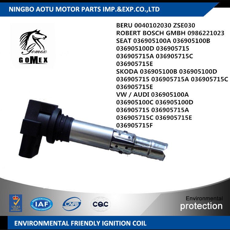 VW / AUDI 036905100A 036905100C BERU 0040102030 SKODA 036905100B SEAT 036905100A Car Ignition Coil unit , ignition parts