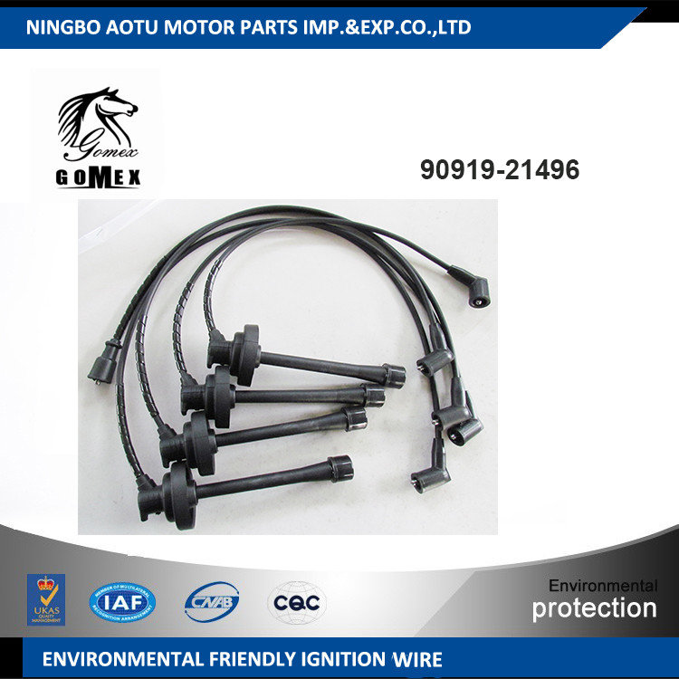 High voltage silicone Ignition wire set, ignition cable kit, spark plug wire90919-21496 for TOYOTA