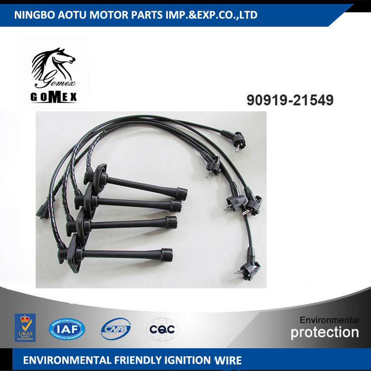 High voltage silicone Ignition wire set, ignition cable kit, spark plug wire 90919-21549 for TOYOTA