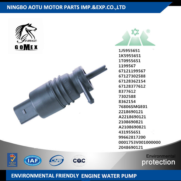 1J5955651 1K5955651 1T0955651 Engine Water Pump , BORA PASSAT POLO Windscreen Washer Pump