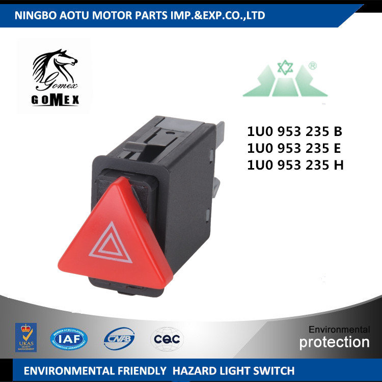 High Performance Auto Parts Hazard Switch Replacement 1U0953235B 1U0953235E 1U0953235H for SKODA