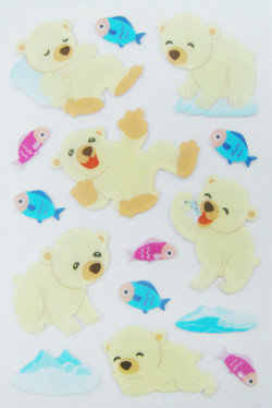Lovely Custom Puffy Stickers 3D Dimensional For Children