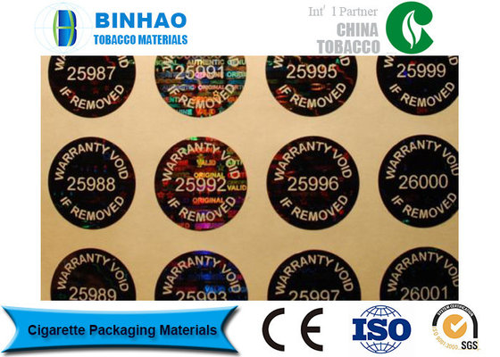 Custom Permanent Adhesive 2D / 3D Laser Holographic Die Cut Labels