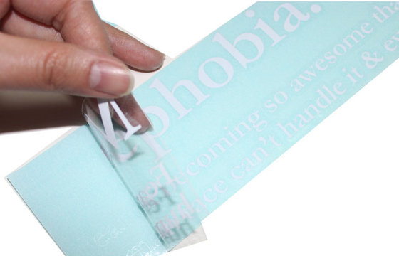 Durable Waterproof Transfer die cut letter window sticker with air free