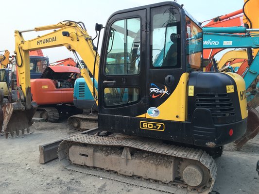 Hydraulic crawler excavator hyundai R60-7,also hyundai R60-9,R130-5,R200-5,R215-7,R225-7 avaliable supplier