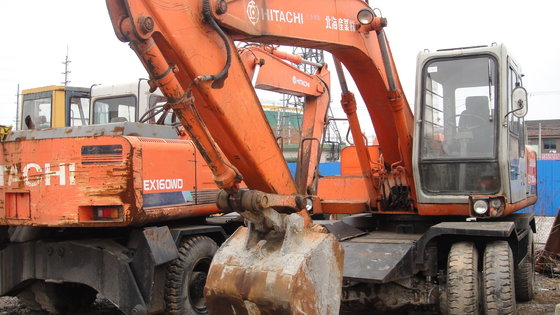 Wheel excavator EX160WD hitachi ,also EX100WD,EX200WD.EX210W japan wheel excavator supplier